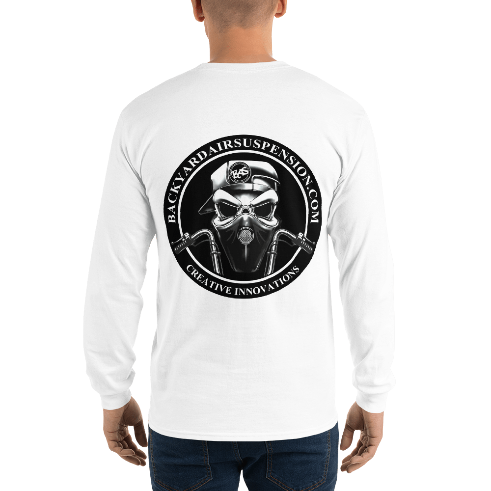 BAS Logo Men’s Long Sleeve Shirt | Backyard Air Suspension ...