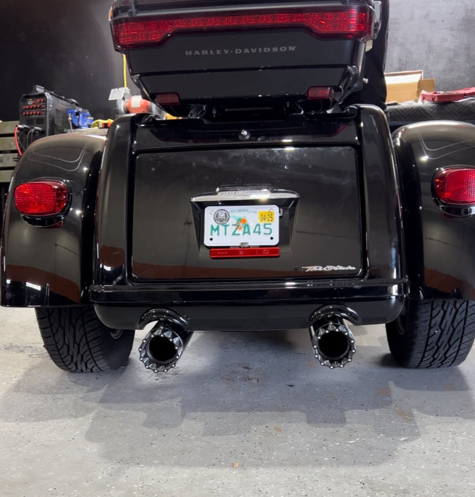 Harley Trike Rear Fast Up Air Ride Kit | Backyard Air Suspension ...