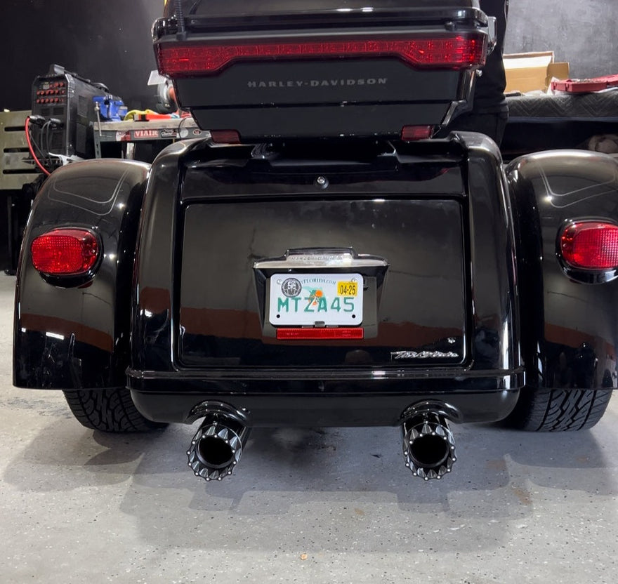 Harley Trike Rear Fast Up Air Ride Kit | Backyard Air Suspension ...