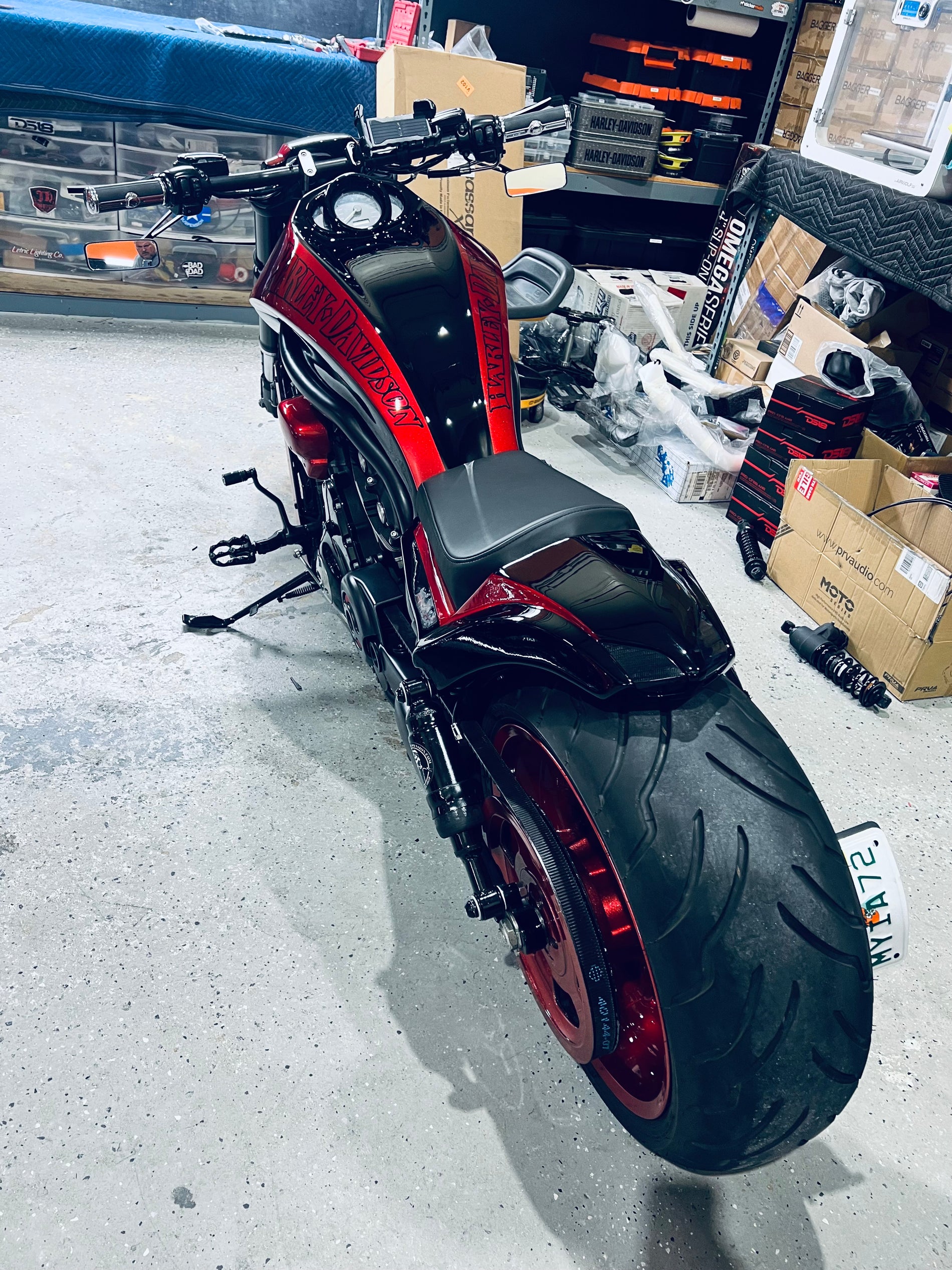 Harley V-Rod Air Ride Kit | Backyard Air Suspension & Innovations, LLC.